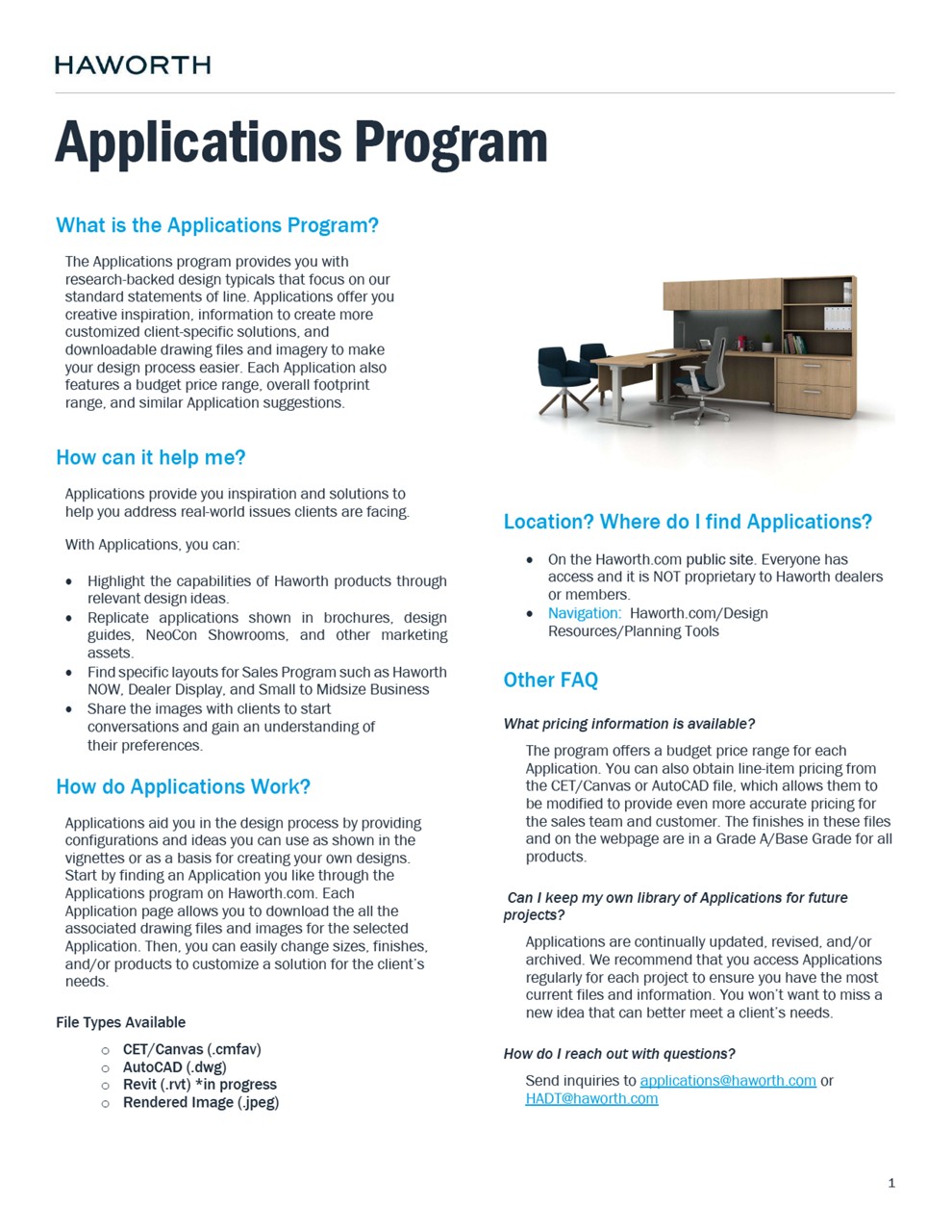 Applications Program & Inspiration Guide FAQ document | Details Page ...