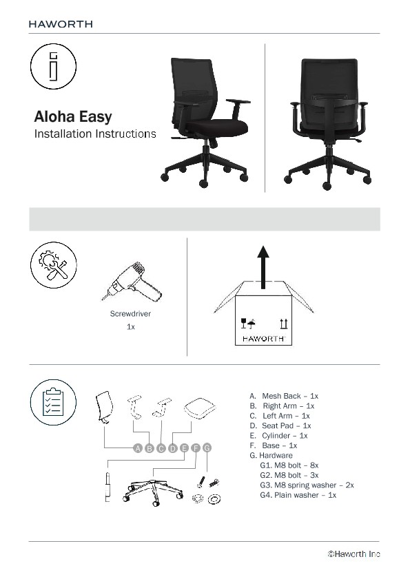 Aloha Easy Installation Guide [Shopee] | File details | Haworth