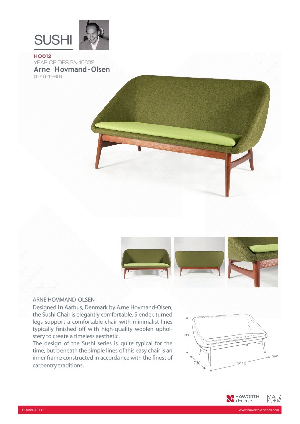 Sushi Sofa Product Sheet | ファイルの詳細 | Haworth