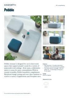 Pebble product sheet | File details | Haworth