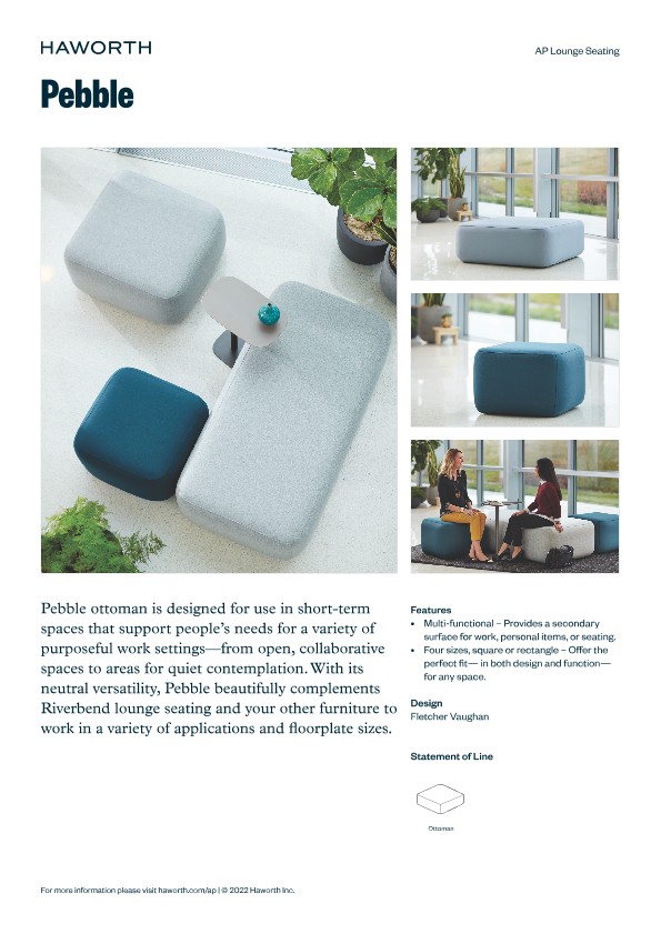 Pebble product sheet | ファイルの詳細 | Haworth