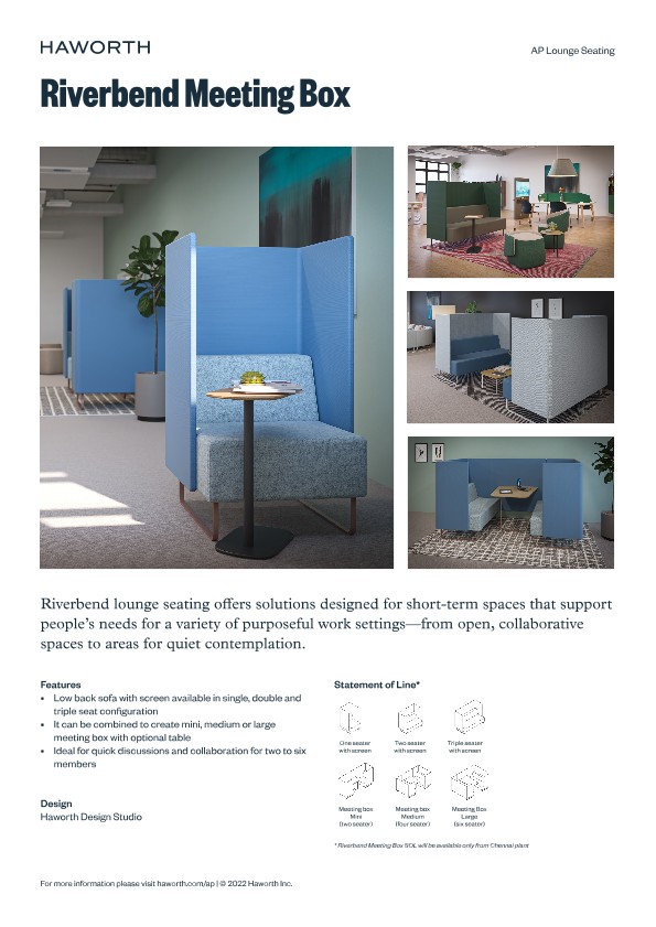 Riverbend Meeting Box product sheet | File details | Haworth