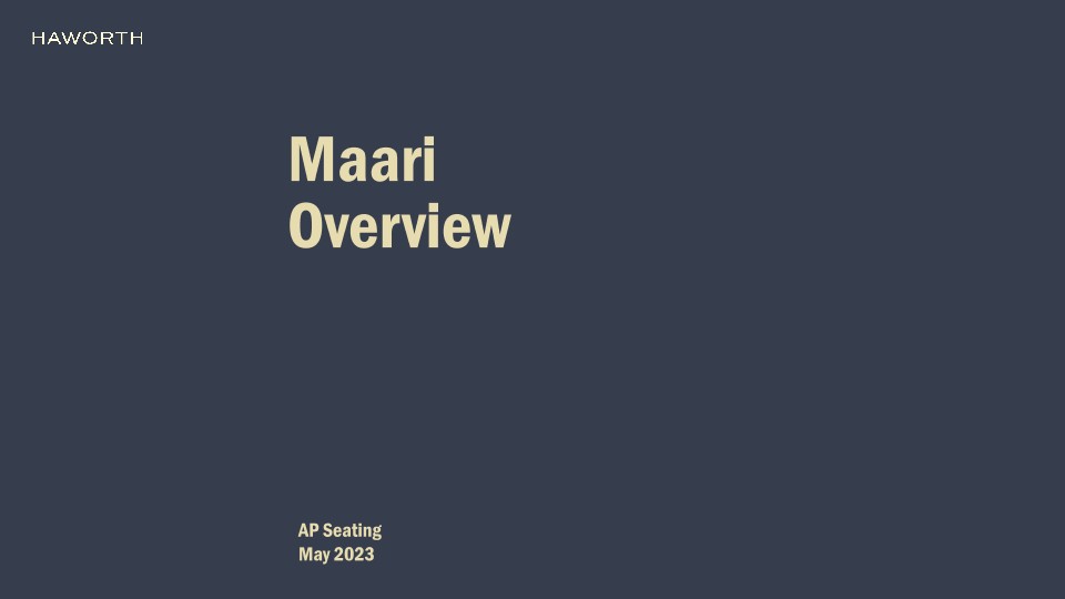 Maari Sales Presentation | File details | Haworth