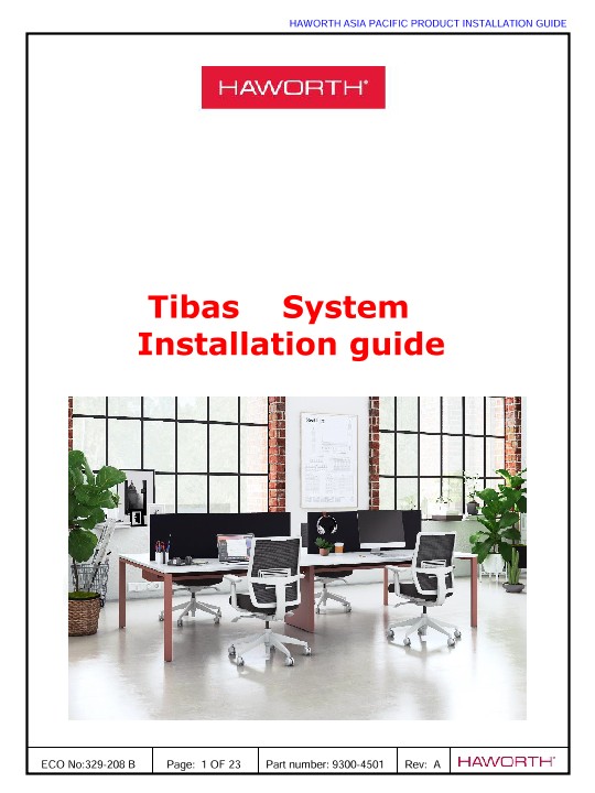 Tibas System Installation Guide | File details | Haworth