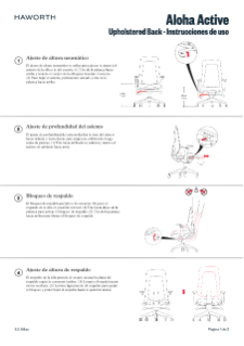 Aloha Active Uphostered Back - Instrucciones de uso | Detalles del ...