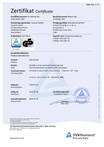 [DE] Zody task certificate - GS safety, Poland | Détails du fichier ...