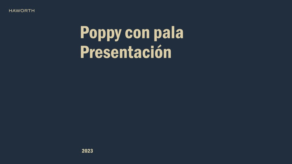 Poppy con pala presentación | Detalles del archivo | Haworth