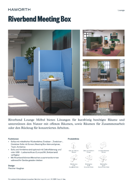 Riverbend Meeting Box - Fiche produit [DE] | Détails du fichier | Haworth