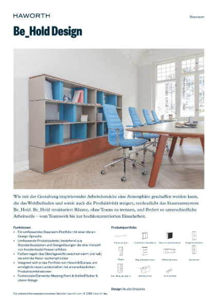Be_Hold Design - Fiche produit [DE] | Détails du fichier | Haworth