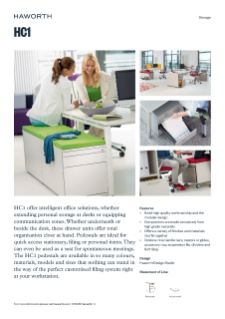 HC1 product sheet | File details | Haworth