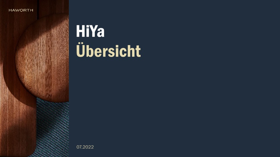 HiYa - Présentation [DE] | Détails du fichier | Haworth