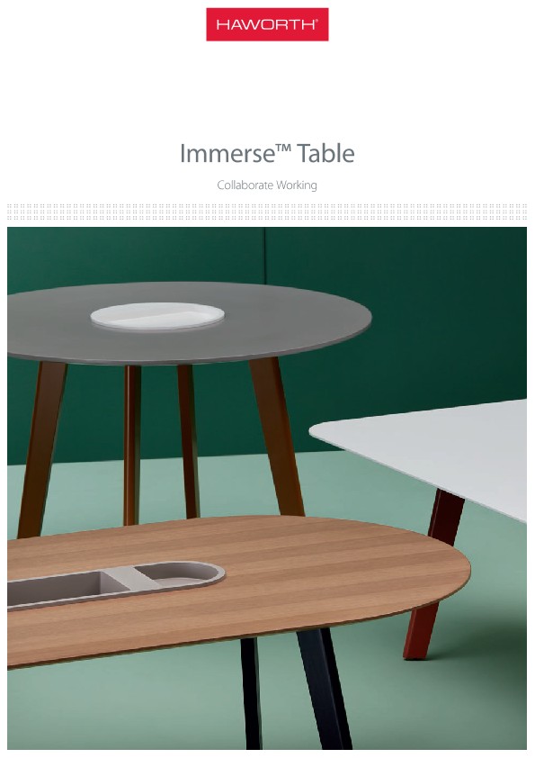 Catálogo Immerse | Detalles del archivo | Haworth