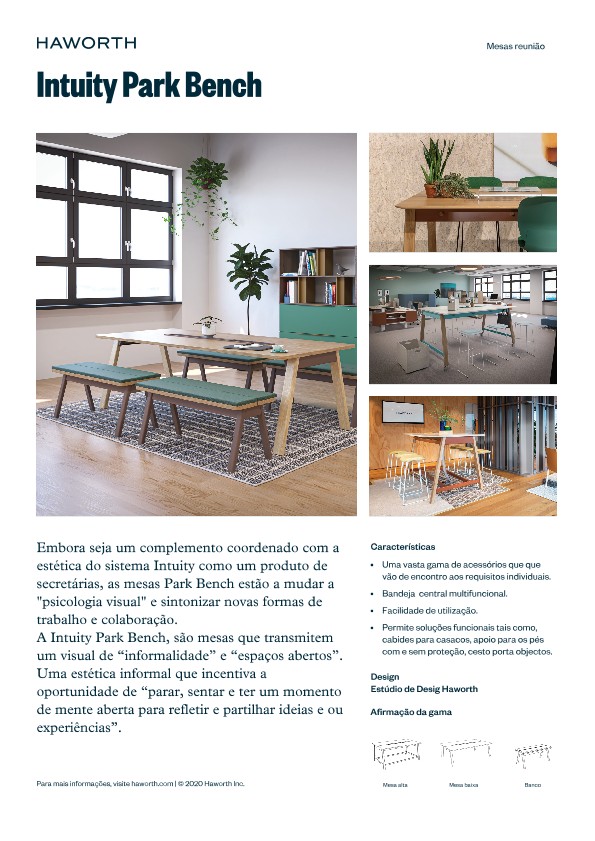 [PT] Intuity Park Bench product sheet | File details | Haworth