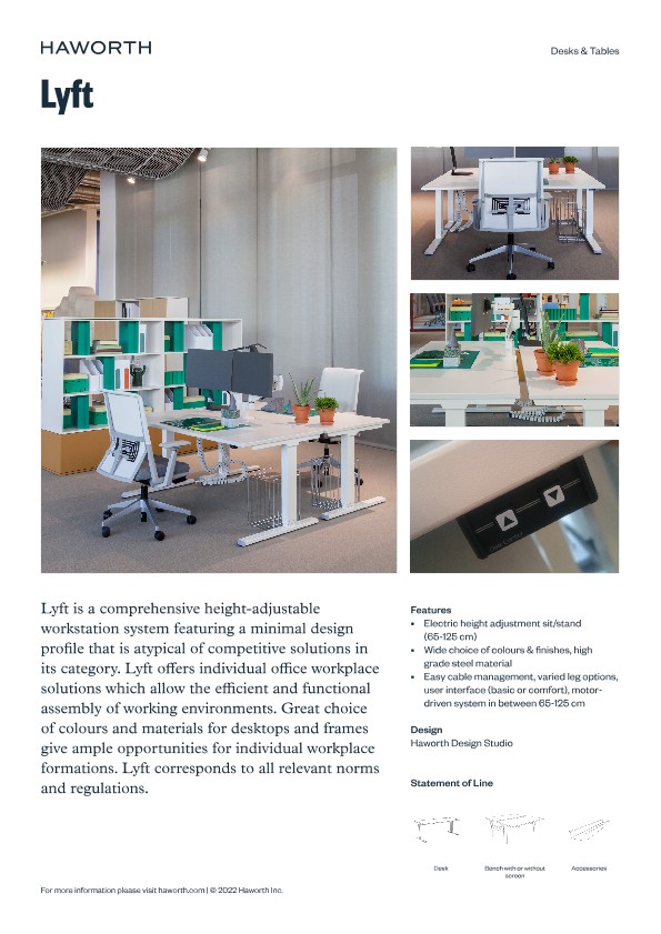 Lyft product sheet | File details | Haworth