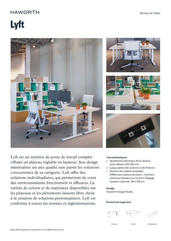 [FR] Lyft product sheet | File details | Haworth