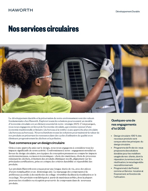 Services circulaires internationaux | Détails du fichier | Haworth