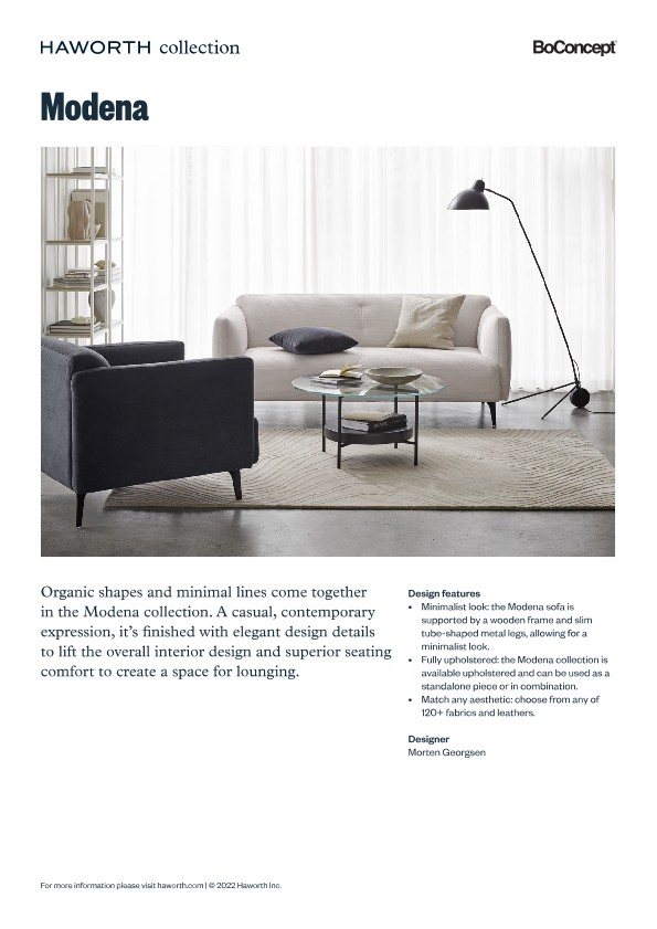 Modena Product Sheet | File details | Haworth