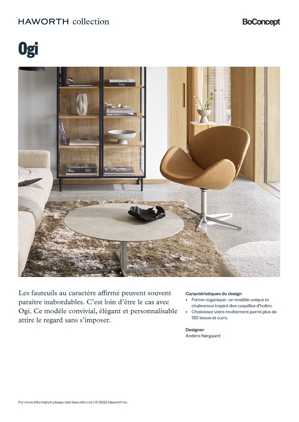 Ogi - Produktdatenblatt [FR] | Datei-Details | Haworth