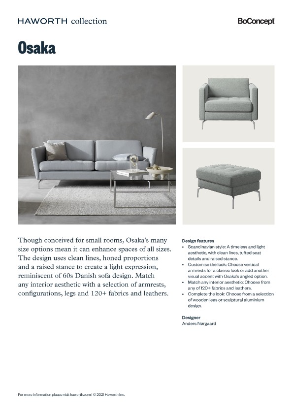 Osaka product sheet | File details | Haworth