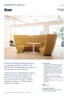 [FR] Atom Seating Product Sheet | File details | Haworth