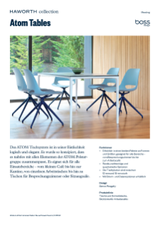[DE] Atom Table - Fiche produit | Détails du fichier | Haworth