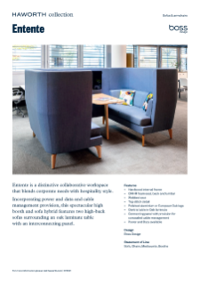 Entente Product Sheet | File details | Haworth