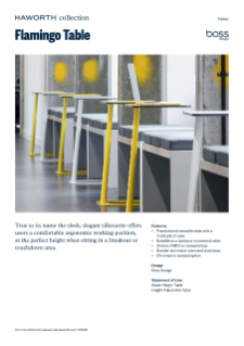 Flamingo Table Product Sheet | File details | Haworth