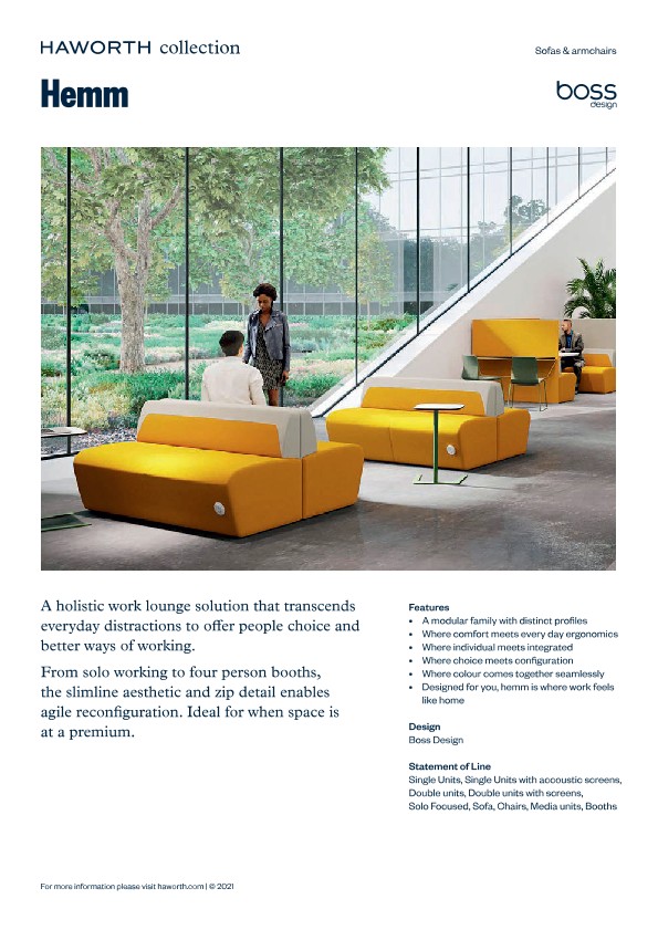 Hemm Product Sheet | File details | Haworth