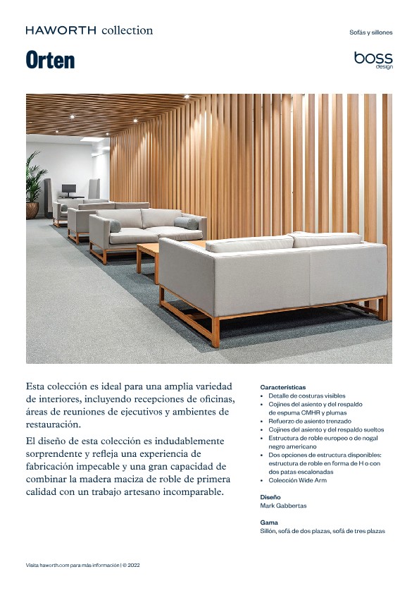 Ficha de producto - Orten | Detalles del archivo | Haworth