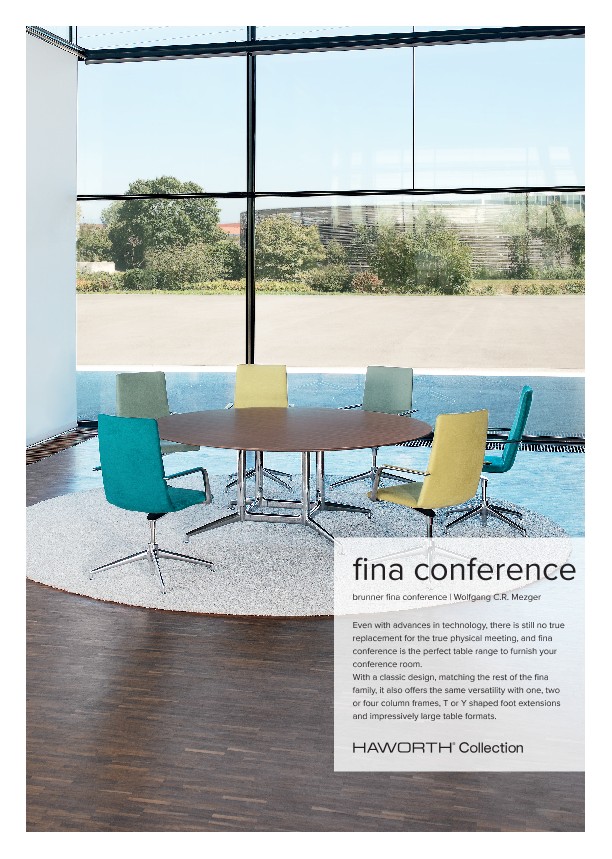 fina conference product sheet | ファイルの詳細 | Haworth