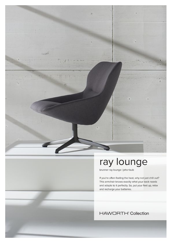 Catálogo ray lounge | Detalles del archivo | Haworth