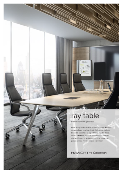 ray table - Fiche produit | Détails du fichier | Haworth