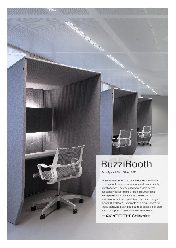 BuzziBooth product sheet | File details | Haworth