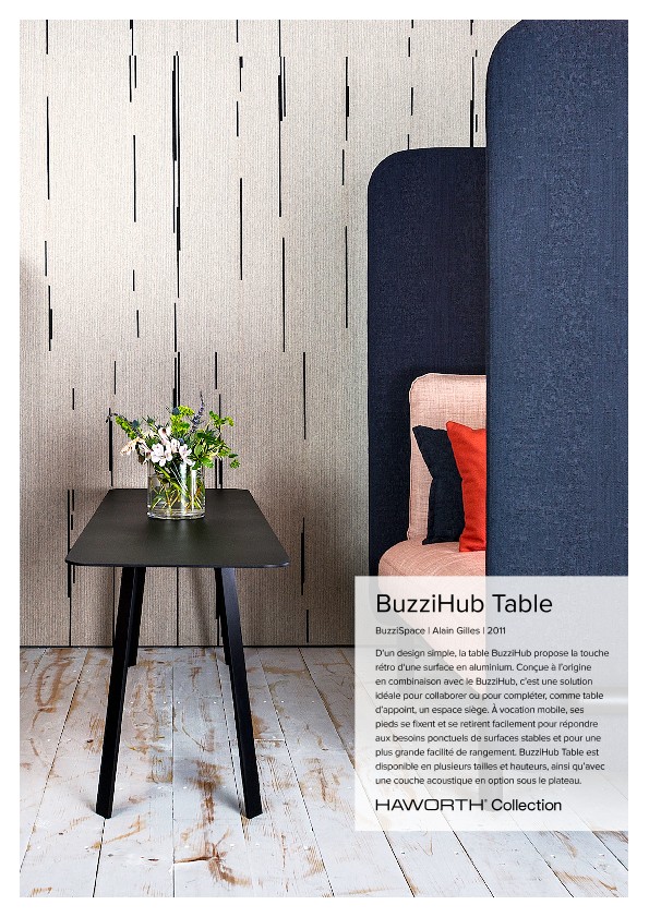 [FR] BuzziHub Table product sheet | File details | Haworth