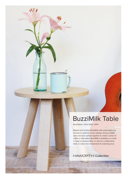 BuzziMilk Table Product Sheet | 文件详细信息 | Haworth