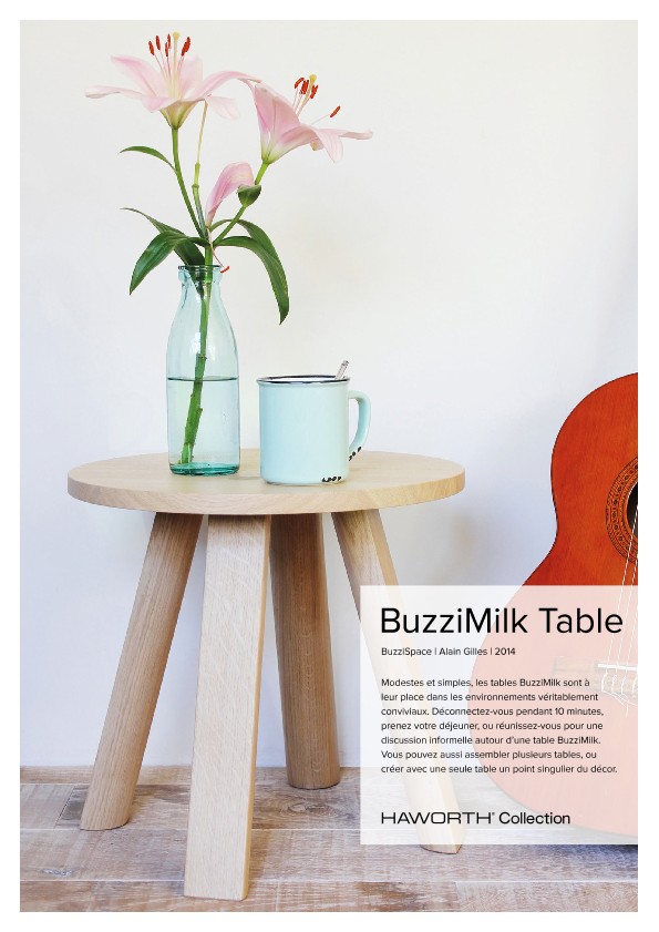 [FR] BuzziMilk Table product sheet | File details | Haworth