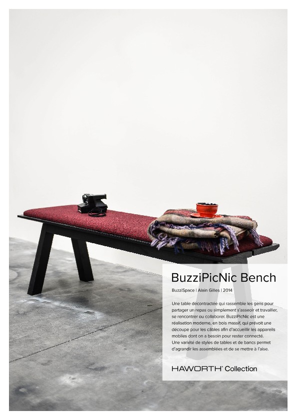 [FR] BuzziPicNic Bench product sheet | File details | Haworth