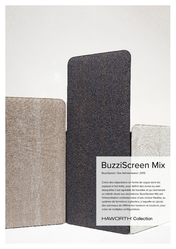 [FR] BuzziScreen Mix product sheet | File details | Haworth