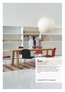 Bac table product sheet | File details | Haworth