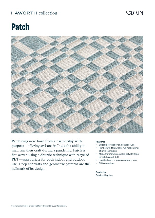 Patch Product Sheet | File details | Haworth