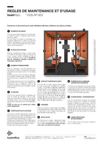 [FR] HushFree.L - Maintenance and Safety Rules | File details | Haworth