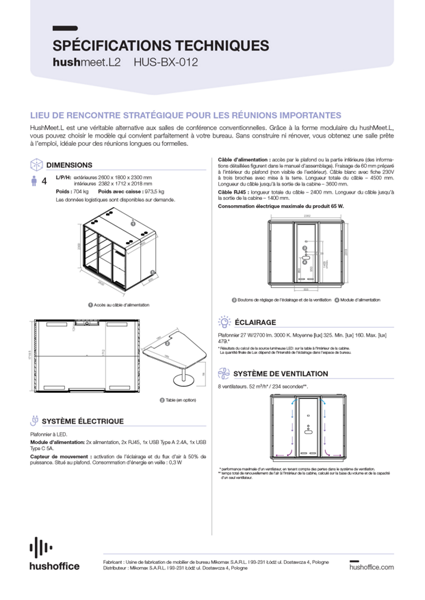 [FR] HushMeet.L2 Technical Specifications | File details | Haworth