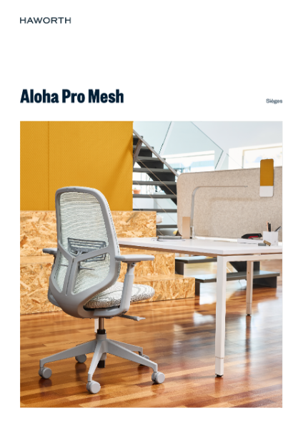 [FR] Aloha Pro mesh Product sheet | File details | Haworth