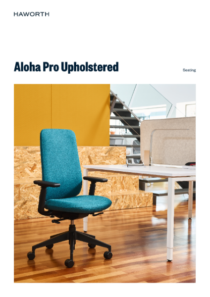 Aloha Pro upholstered Product sheet | File details | Haworth