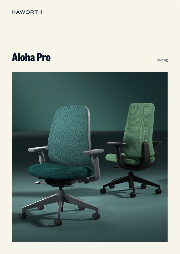 Aloha Pro Brochure (auf Englisch) | Détails du fichier | Haworth
