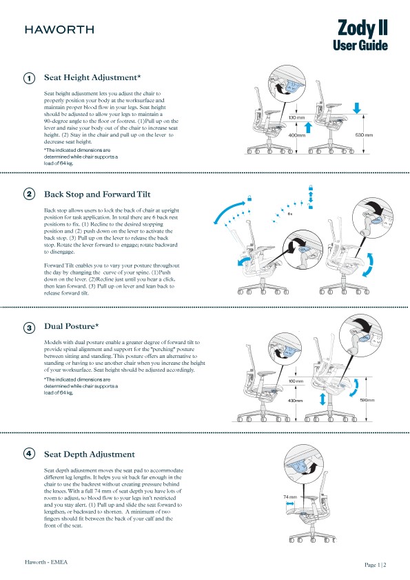 Zody II User Guide | Détails du fichier | Haworth