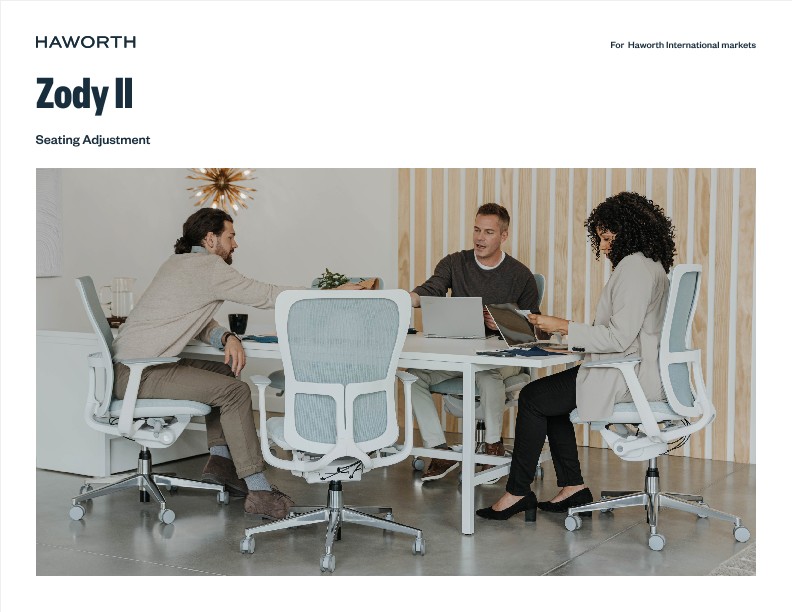 Zody II Seating Adjustment | ファイルの詳細 | Haworth