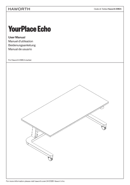 YourPlace Echo User Guide | File details | Haworth