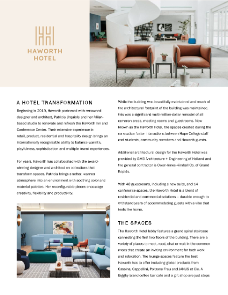 Haworth Hotel Background | Details Page | Haworth