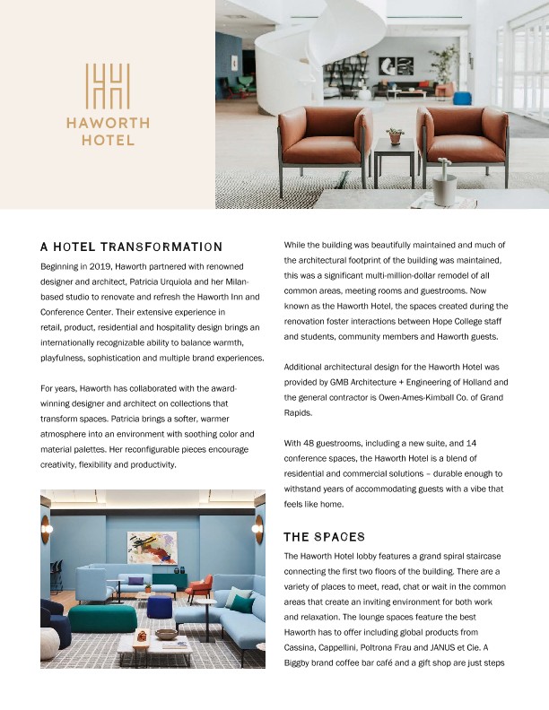 Haworth Hotel Background | Details Page | Haworth